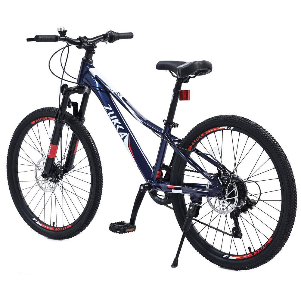 Cesicia 24 in. Blue Shimano 7-Speed Mountain Bike for Kids W1019Bike21 ...