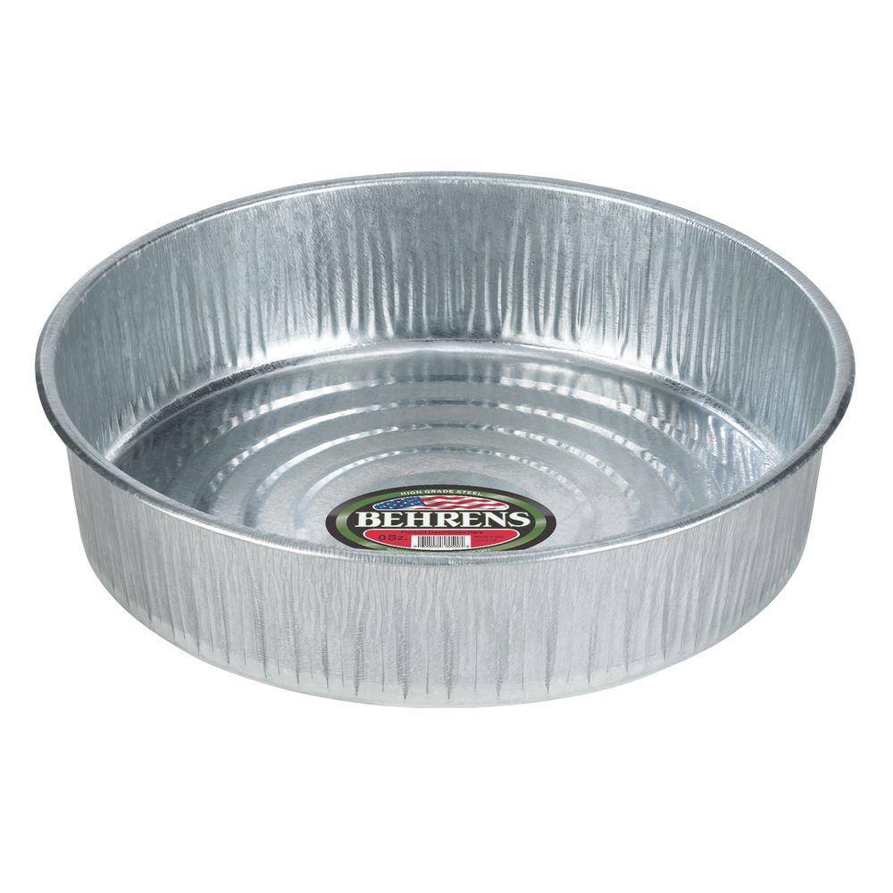 Behrens 3 Gal. Galvanized Steel Utility Pan-2168X - The Home Depot