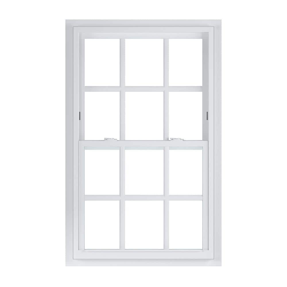 American Craftsman 32 in. x 52 in. 70 Series White Single Hung Low-E ...
