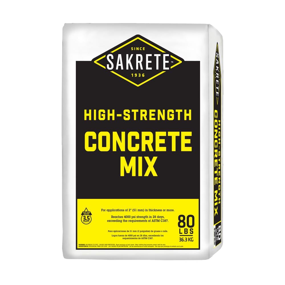 SAKRETE 80 lb. Gray Concrete Mix 100033778 - The Home Depot
