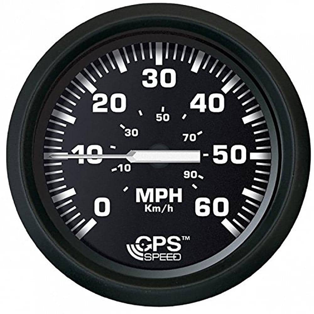 Faria Euro Speedometer GPS (60 MPH) Studded - 4 in., Black 32816 - The ...