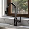 androme Single Handle Pull Down Sprayer Kitchen Faucet High Arc Spout ...