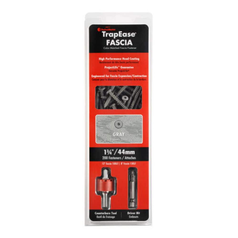 FastenMaster 10 1-3/4 in. Gray TORX Trim Head TrapEase Composite Deck ...