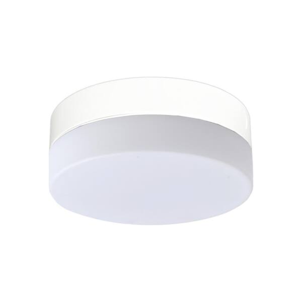 AMAX LIGHTING LED-9 9 in. x 3.5 in. 1-Light White Integrated LED Flush ...