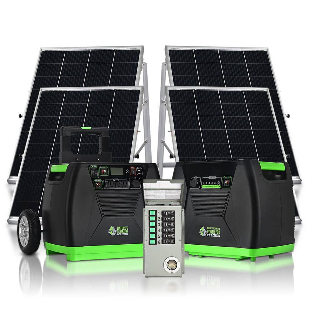 NATURE'S GENERATOR ELITE 3600-Watt/5760W Peak Push Button Start Solar ...