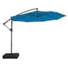 PASAMIC 10 ft. Aluminum Patio Offset Umbrella Outdoor Cantilever ...
