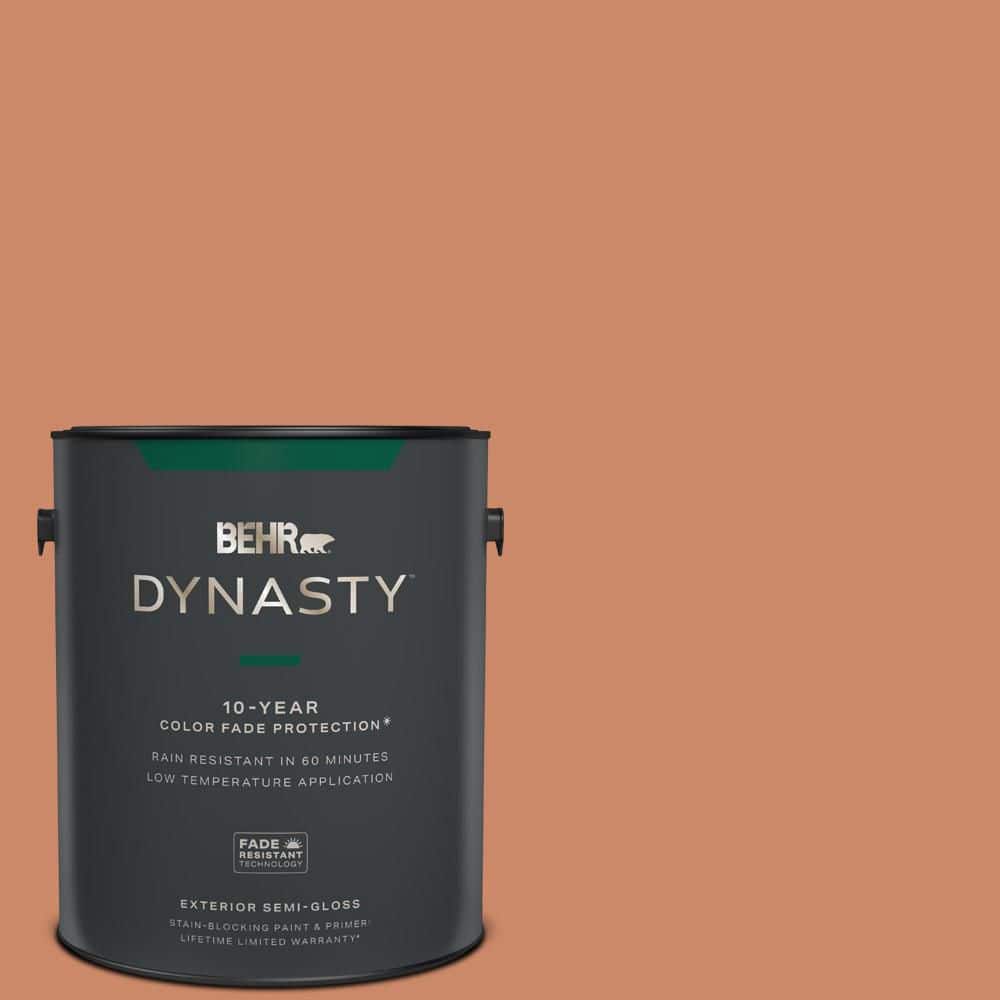 BEHR DYNASTY 1 gal. #230D-5 Aztec Brick Semi-Gloss Exterior Stain ...