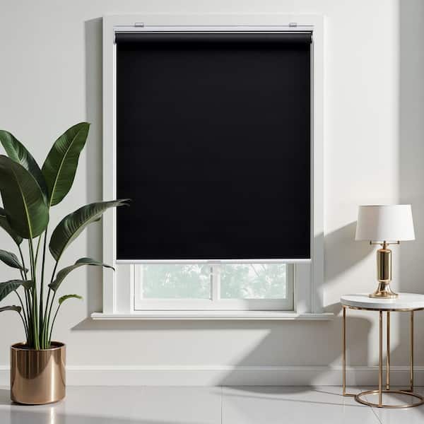 Aosky Cordless Blackout Roller Shade, Thermal Insulated, Easy Install ...