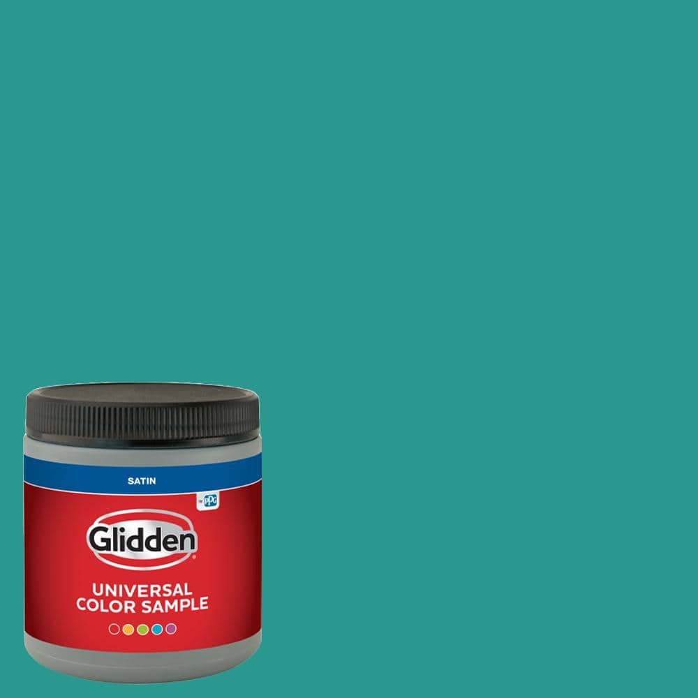 Glidden 8 oz. PPG1231-6 Azure Tide Satin Interior Paint Sample PPG1231 ...