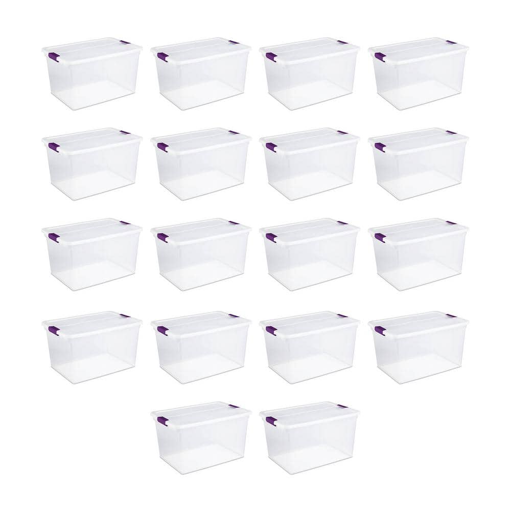 Sterilite 66 Qt. ClearView Latch Box Storage Bin Container(18-Pack) 18 ... Sterilite 66 Qt. ClearView Latch Box Storage Bin Container(18-Pack) 18 ...