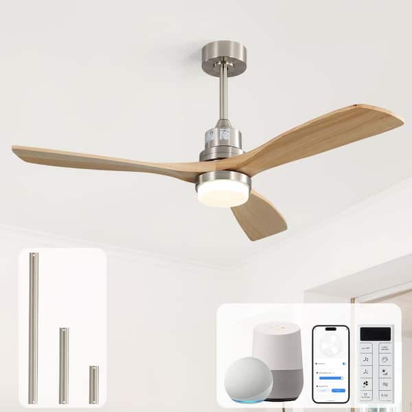 Reviews for Sofucor 52 in. Smart Modern Indoor/Outdoor Nickel Solid ...