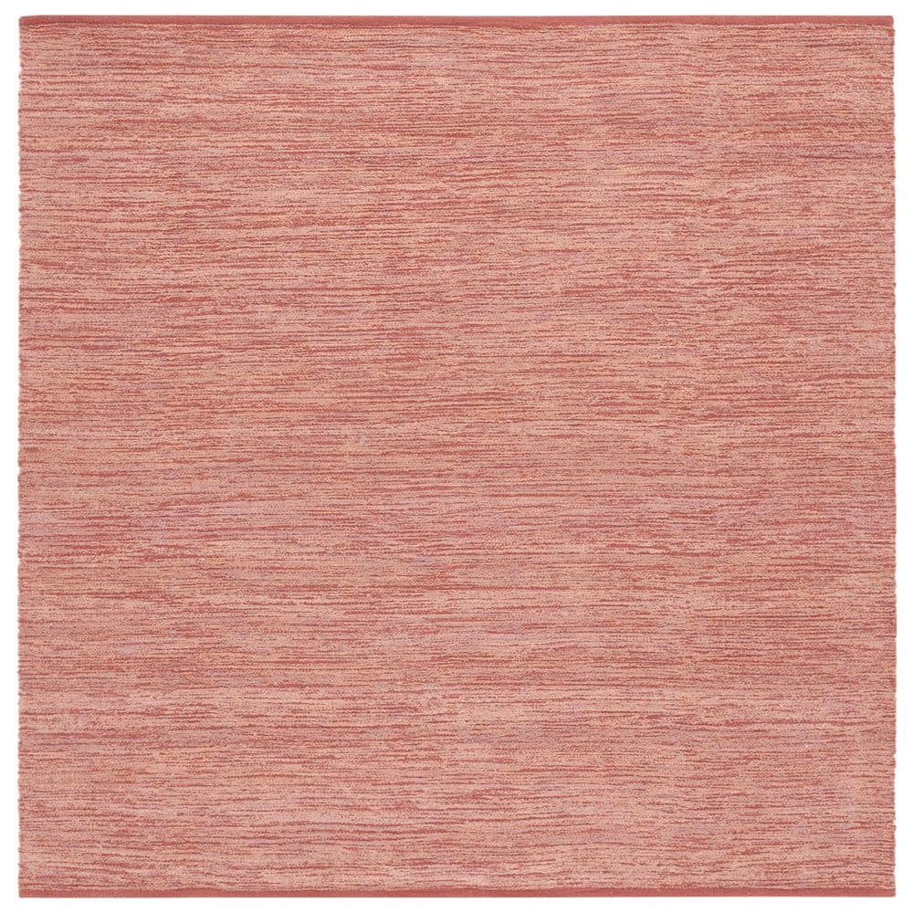 SAFAVIEH Montauk 6 ft. x 6 ft. Rust Modern Solid Square Area Rug ...