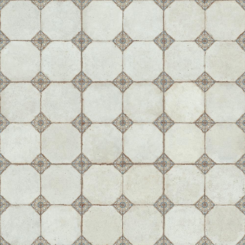Merola Tile Kings Field Brown 8-7/8 in. x 8-7/8 in. Porcelain Floor and ...