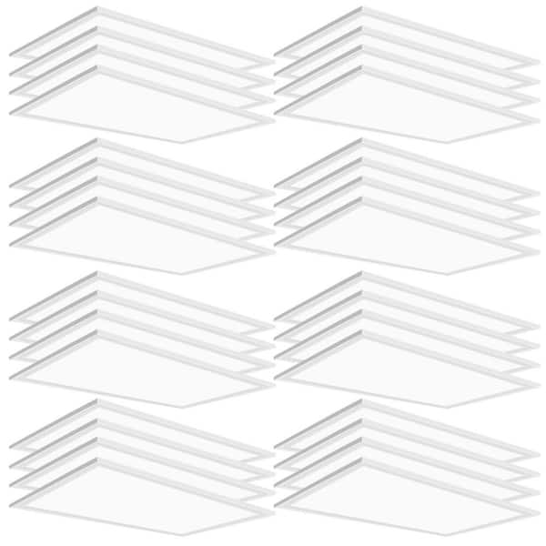 KOAOEIRS 28-Pack 2 ft. x 4ft. 7800 LM Integrated LED Panel Light,5000K ...