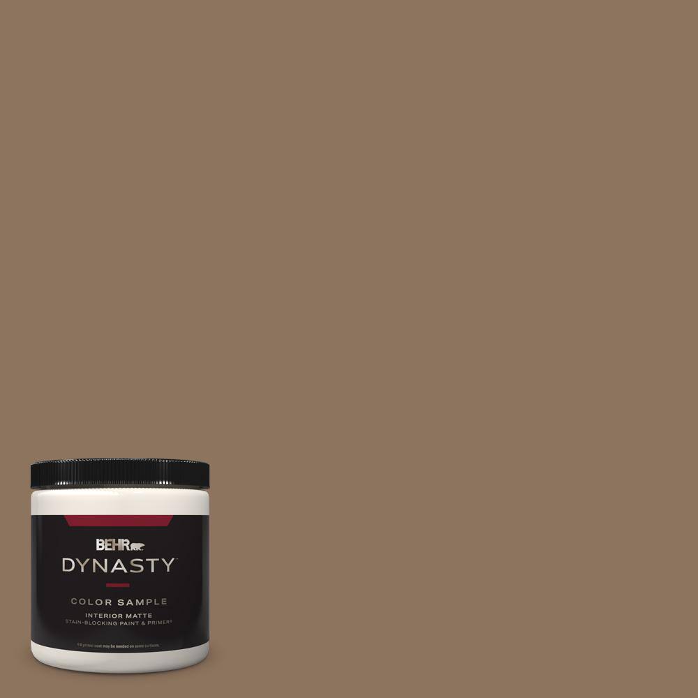 BEHR DYNASTY 8 oz. #N260-6 Outdoor Cafe One-Coat Hide Matte Stain ...