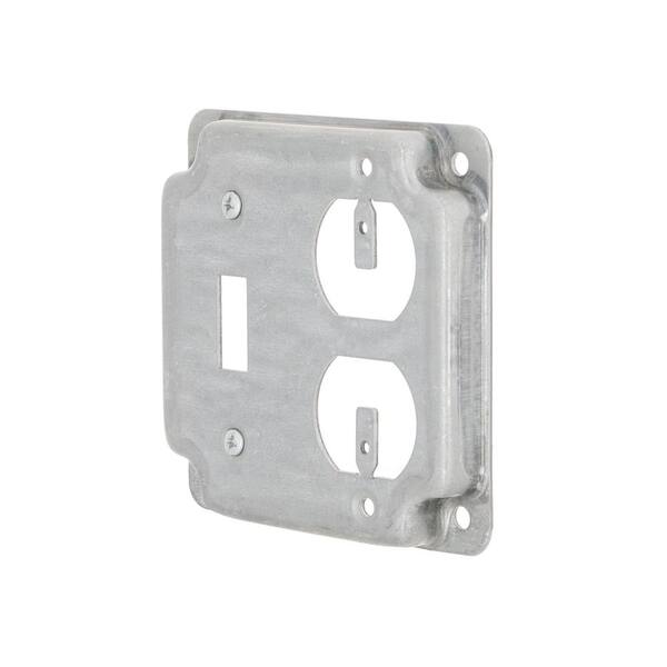 Electrical Box Raco 915C 4" (2) Device Square Crushed Corner Cover ...