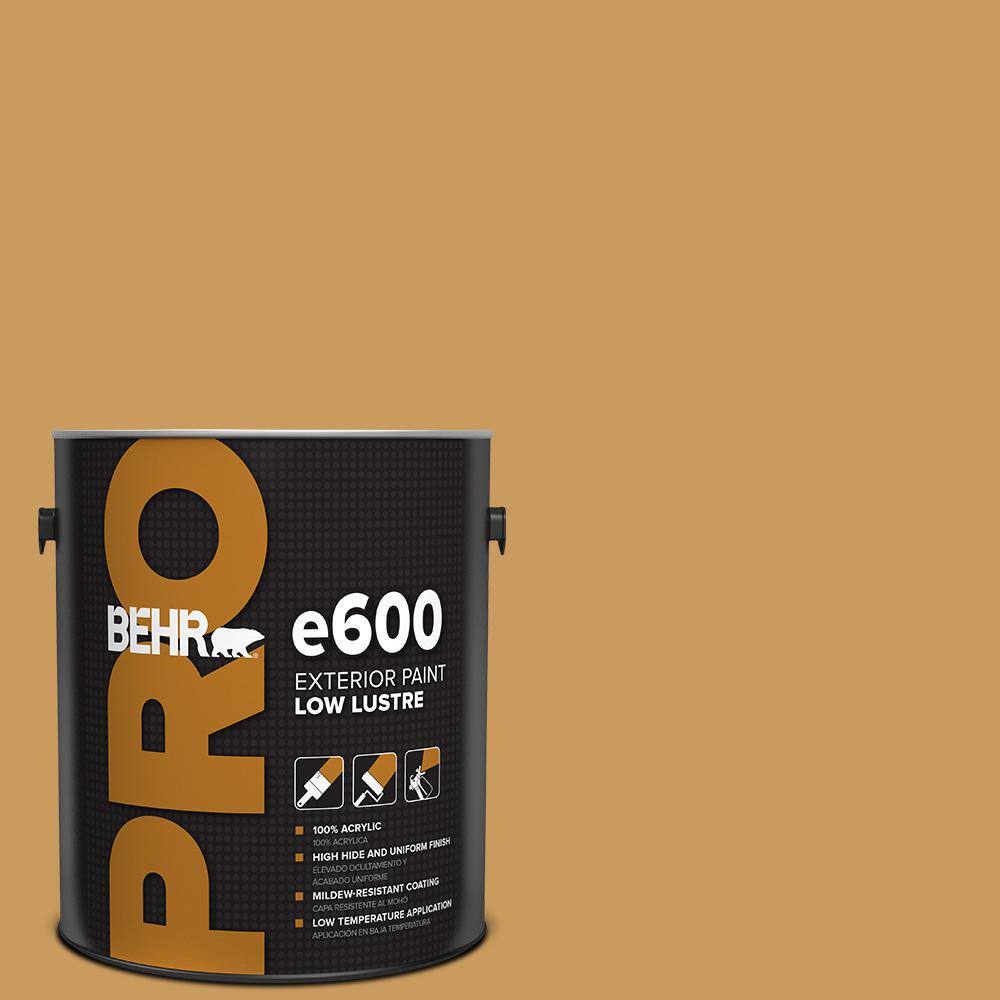 BEHR PRO 1 gal. #M280-6 Solid Gold Low Luster Exterior Paint PR62301 ...