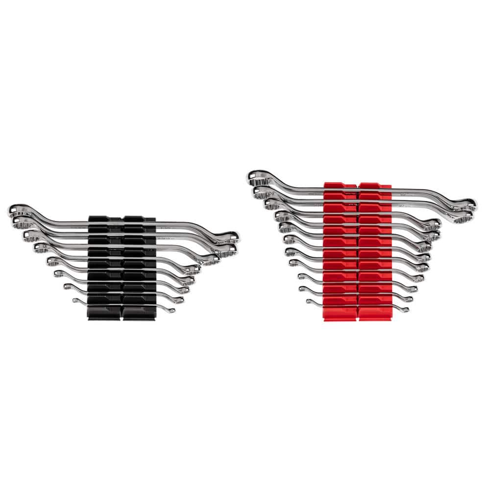 TEKTON 1/4-1-1/4 in., 6-32 mm 45-Degree Offset Box End Wrench Set with ...