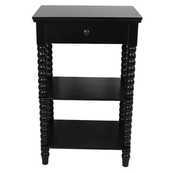 Decor Therapy Spindle Black Side Table FR8696 - The Home Depot