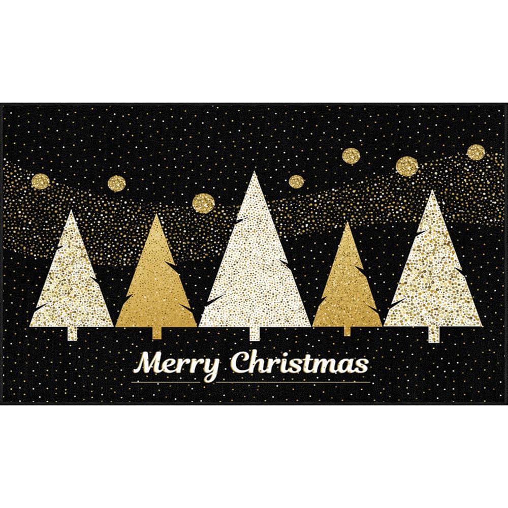 Mohawk Home Merry Polkadot Gold 1 ft. 6 in. x 2 ft. 6 in. Machine ...