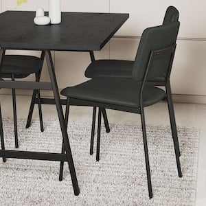 Amisco Sullivan Dining Chair Black Polyester / Bronze Metal 34545-WE ...