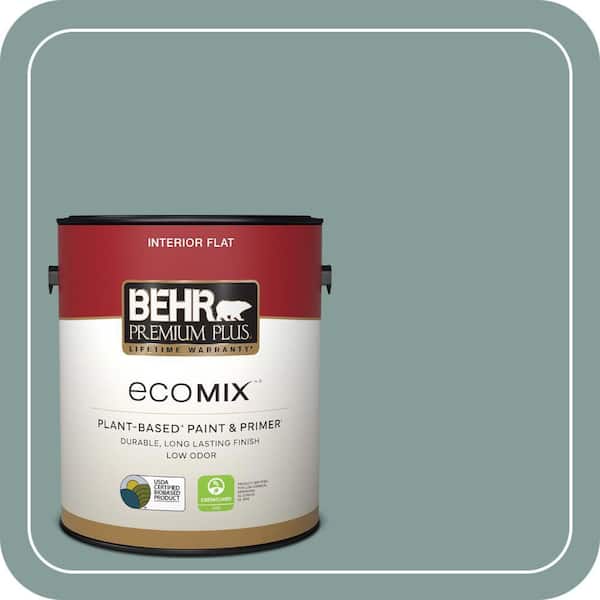 BEHR PREMIUM PLUS 1 gal. #PPU12-04 Agave Flat EcoMix Plant-Based ...