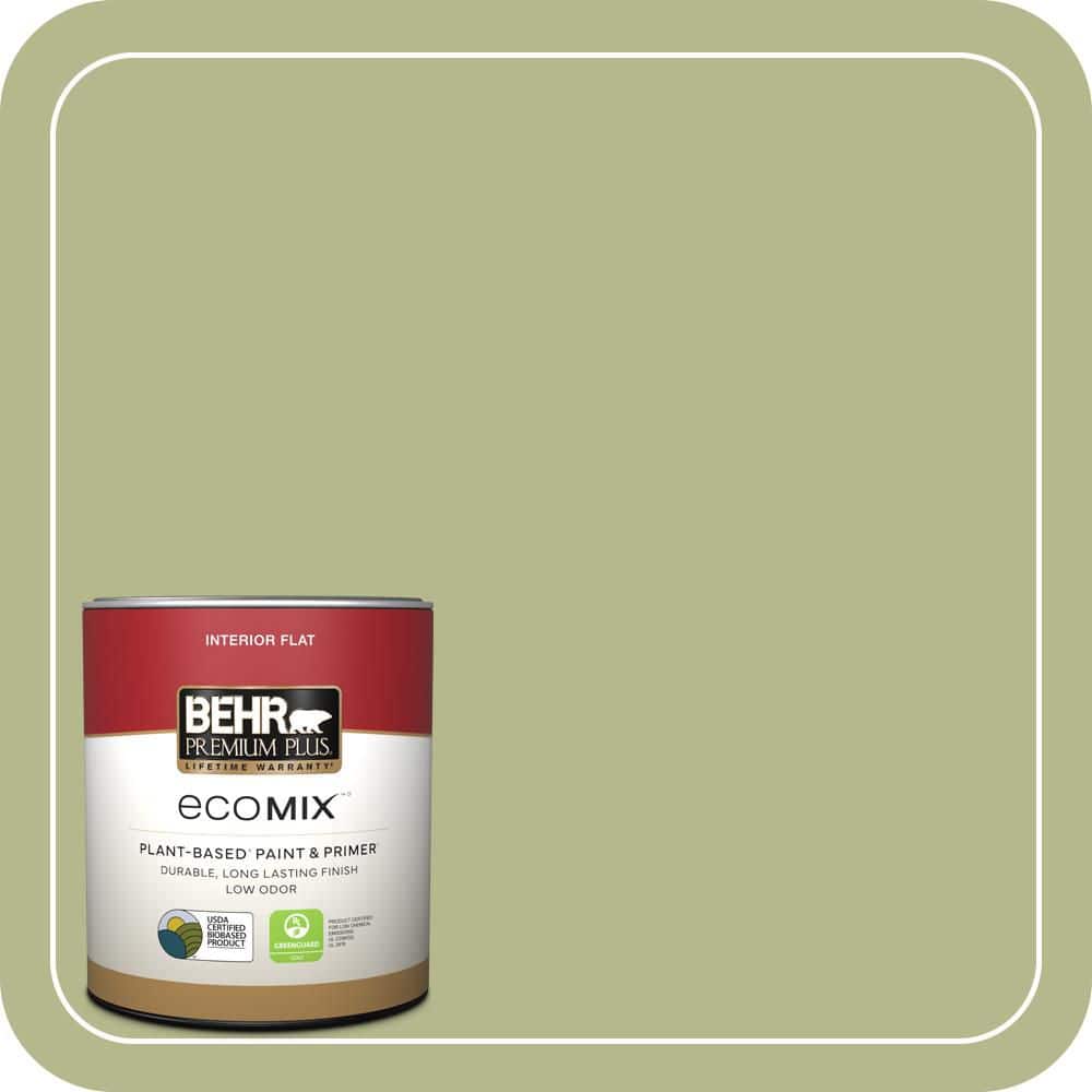 BEHR PREMIUM PLUS 1 qt. Home Decorators #HDC-SP14-1 Secret Glade Flat ...