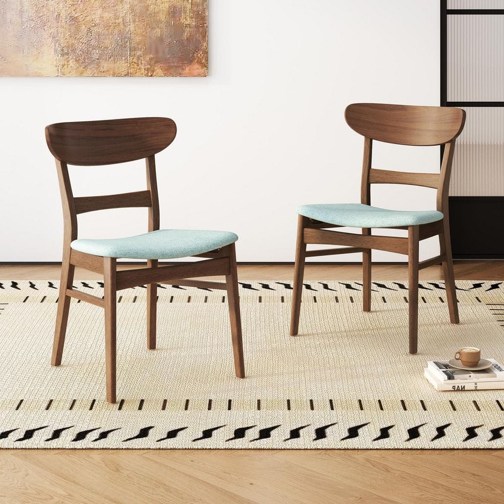 Harper & Bright Designs Mint and Brown Exquisite Mid-Century Modern ...