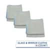 Unger 12 in. Microfiber Mirror and Glass Cleaning Cloths (6-Count ...