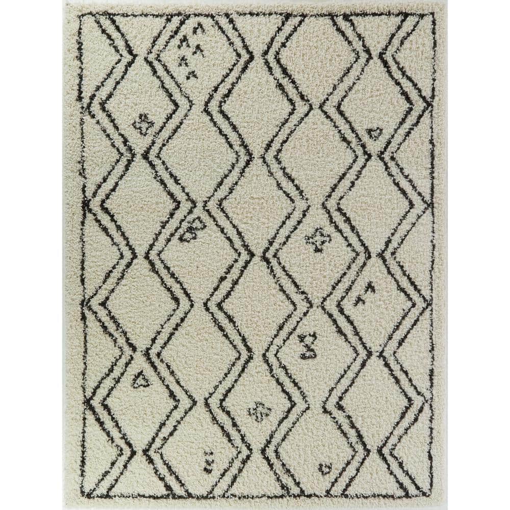 BALTA Wolfe Cream 8 ft. x 10 ft. Moroccan Shag Area Rug 3091631 - The ...