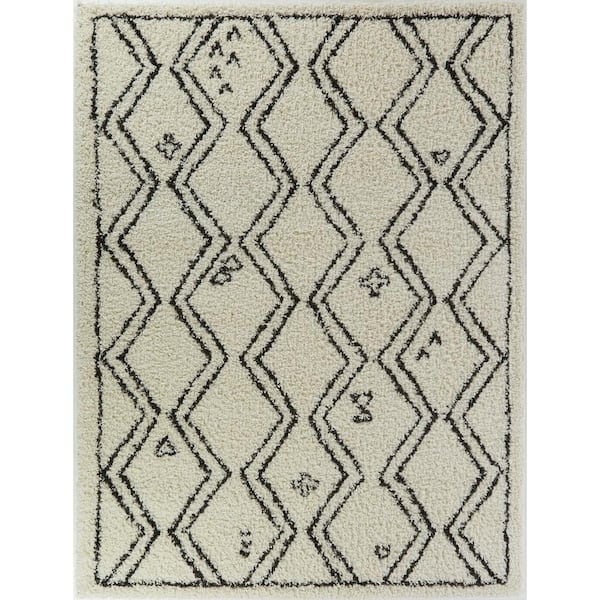 BALTA Wolfe Cream 8 ft. x 10 ft. Moroccan Shag Area Rug 3091631 - The ...