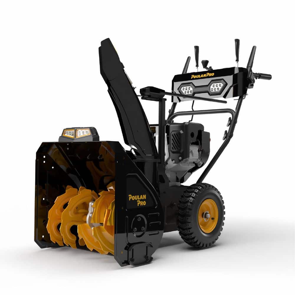 Poulan PRO 24 in. 212cc Self Propelled 2-Stage Gas Snow Blower with ...