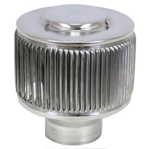 Active Ventilation 4 in. Dia Aura PVC Vent Cap Exhaust with Adapter for ...