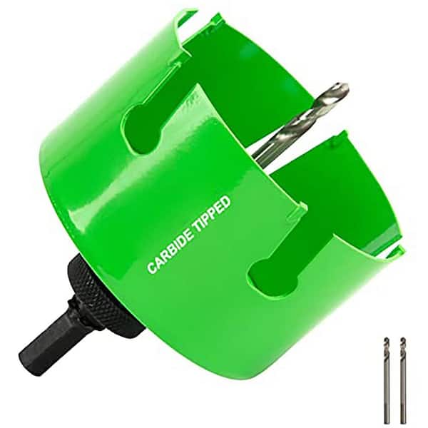 Carbide Tipped Hole Saw 4.25 in. for Recessed Lights Dryer Vent Cutting ...
