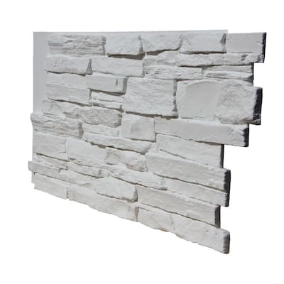 White - Stone Veneer Siding - Siding - The Home Depot