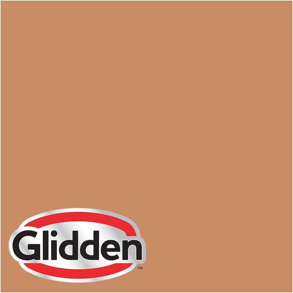 Glidden Premium 1 gal. #HDGO25 Saddle Tan Satin Interior Paint with ...