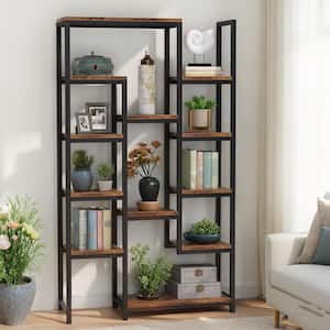 TRIBESIGNS WAY TO ORIGIN Frailey 39.3 in. Wide Vintage Brown Bookcase ...