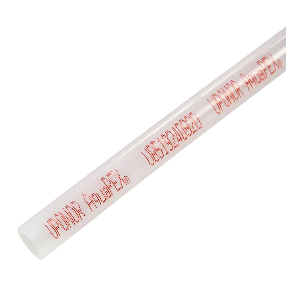 Uponor AquaPEX 1/2 in. x 10 ft. Straight Length White with Red Print ...