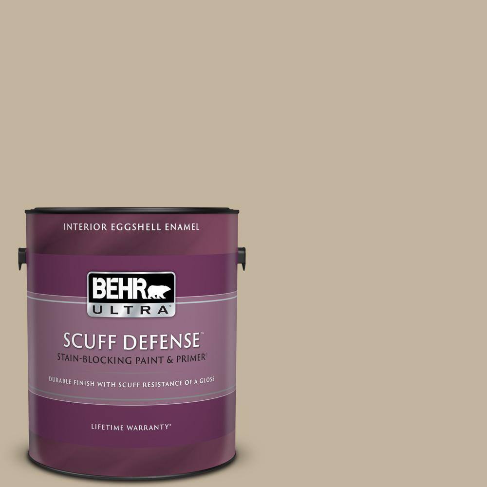 BEHR ULTRA 1 gal. #BNC-03 Essential Brown Extra Durable Eggshell Enamel ...