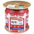 Southwire 500 ft. 18-4 Red Solid CU Unshield FPLP Alarm Cable 57559044