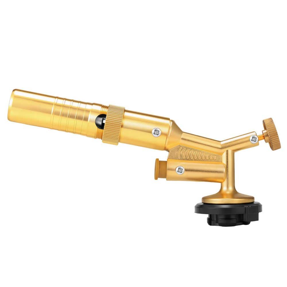 JFVKAF Brass Golden Finish Blowtorch with Adjustable Flame and Ceramic ...