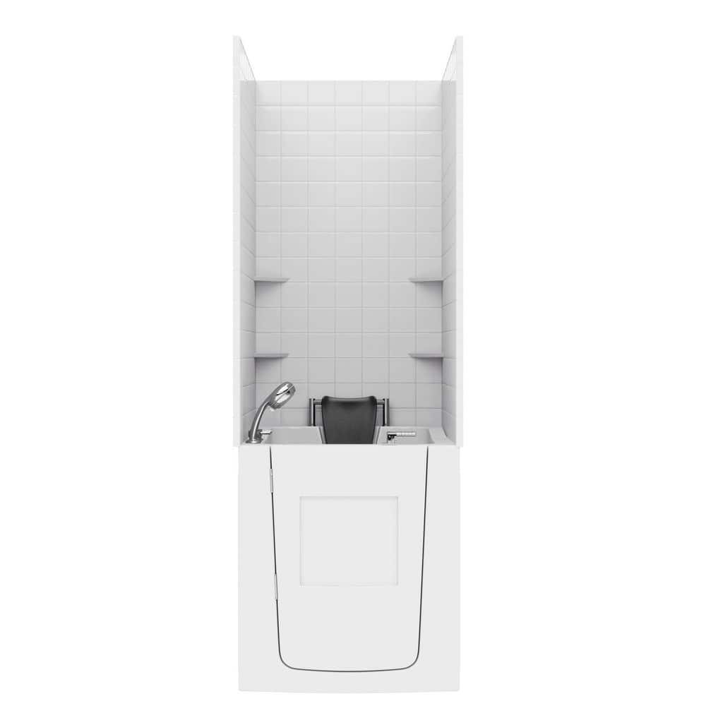 Universal Tubs Rampart Wall Series 32 in. x 37 in. Right Drain Air ...
