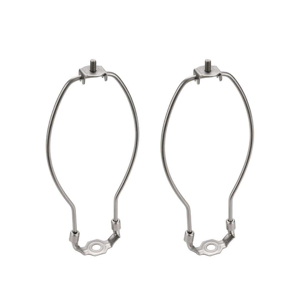 Aspen Creative Corporation 9 in. Satin Nickel Detachable Lamp Harp with ...