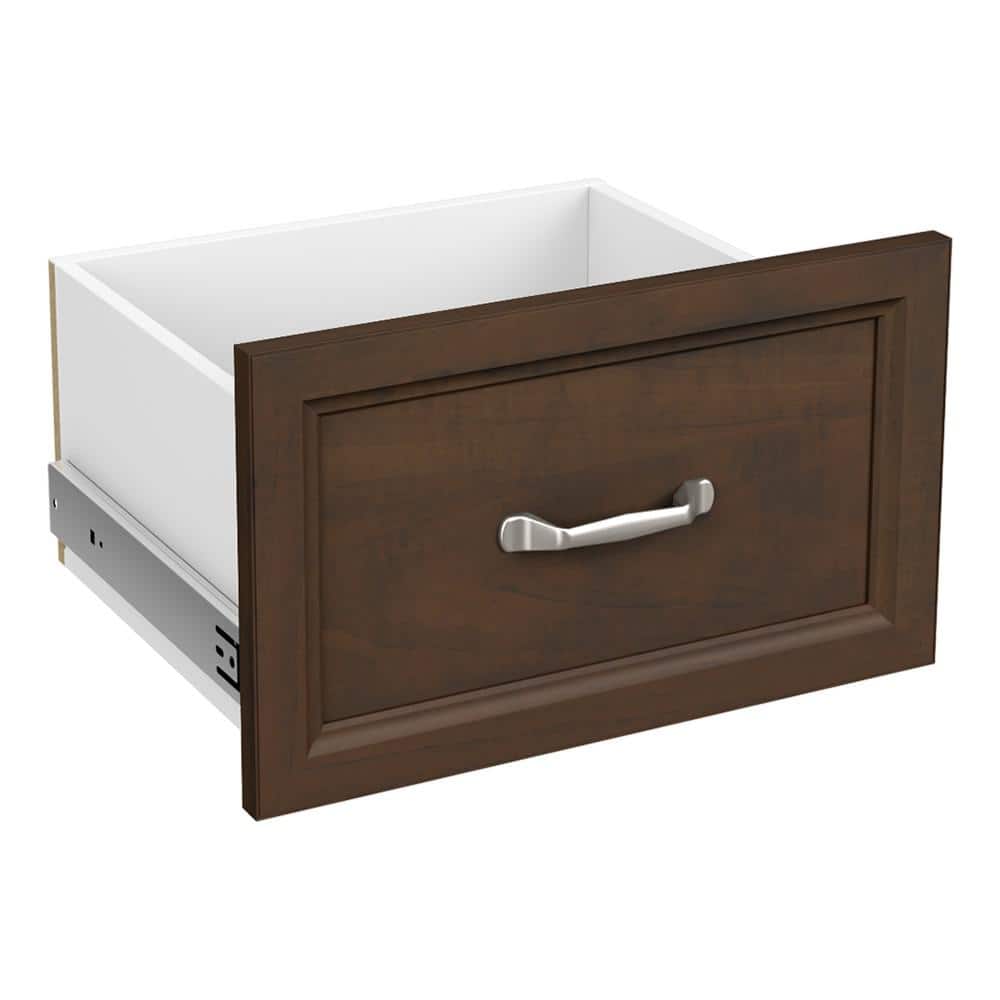 ClosetMaid Style+ 10 in. x 17 in. Chocolate Traditional Drawer Kit for ...