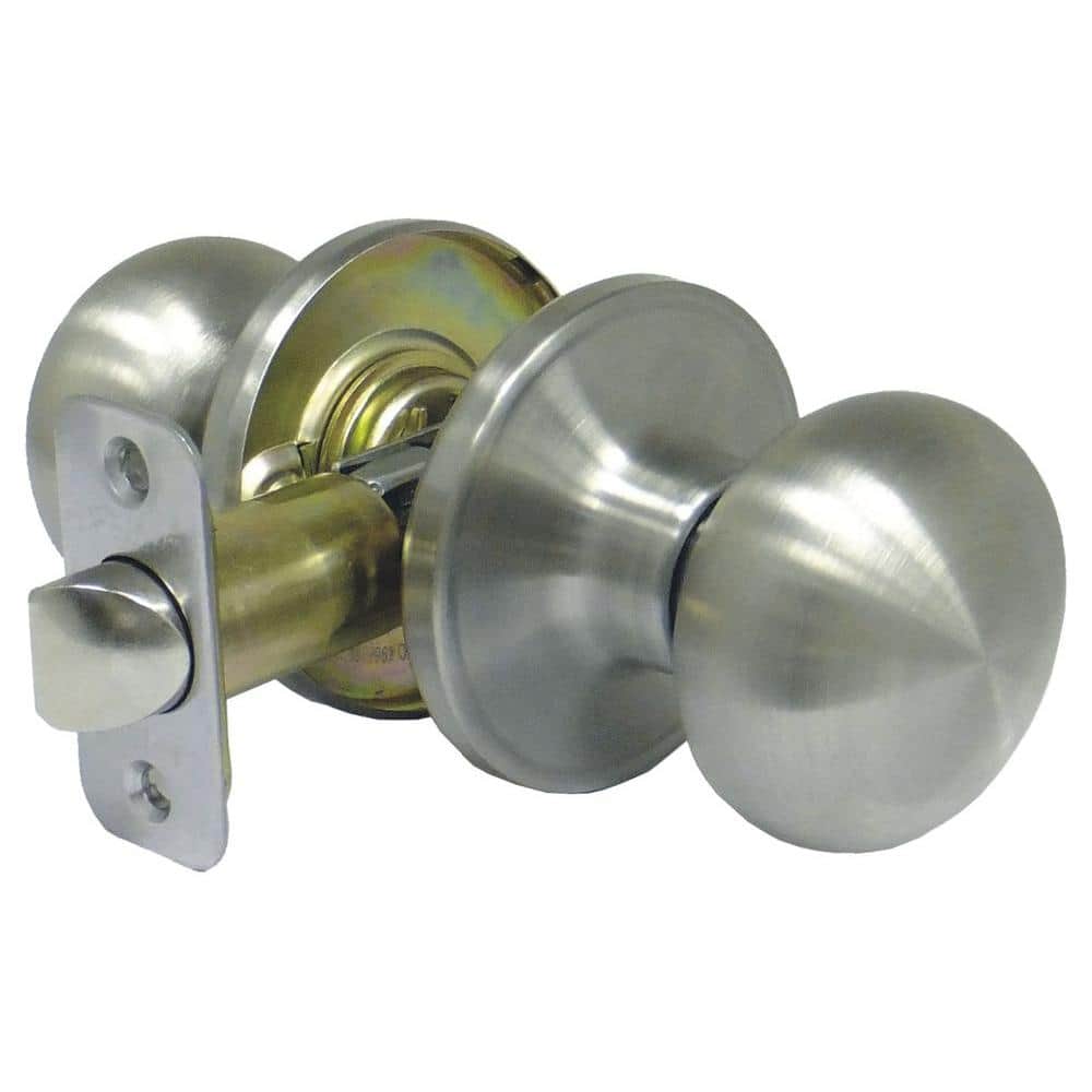 Faultless Mushroom Stainless Steel Passage Hall/Closet Door Knob-TF630B ...