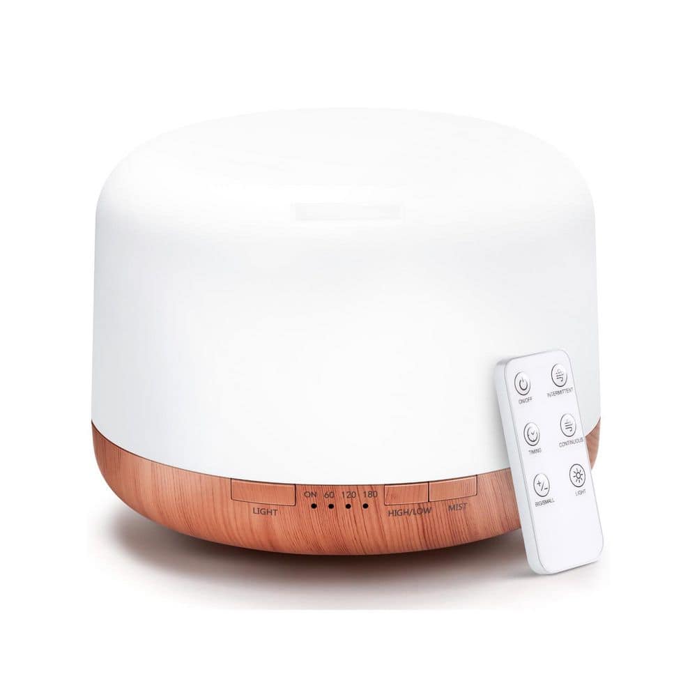 500ml Ultrasonic Essential Oil Diffuser with Remote Control 16.5 ft ...
