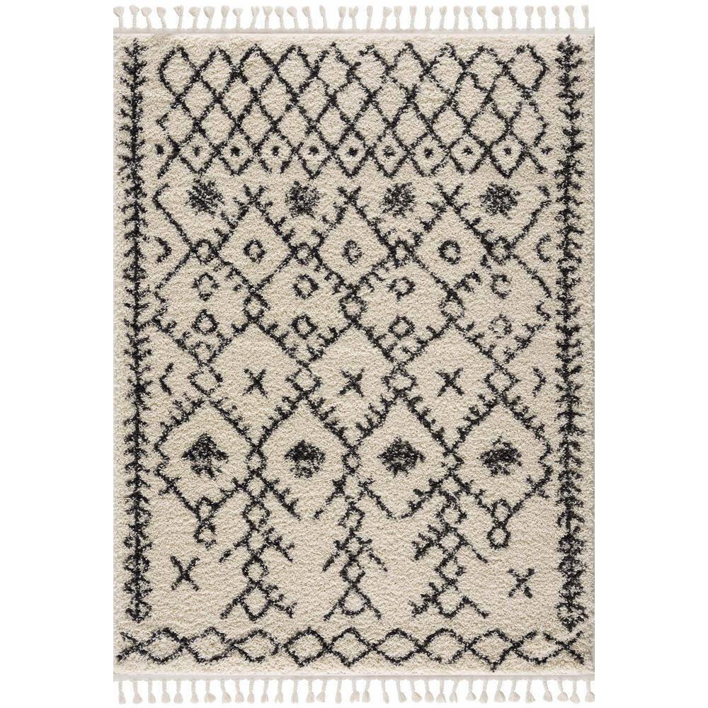HAUTELOOM Godalming 4 ft. X 6 ft. Charcoal/Peach Area Rug GOD-31157 ...