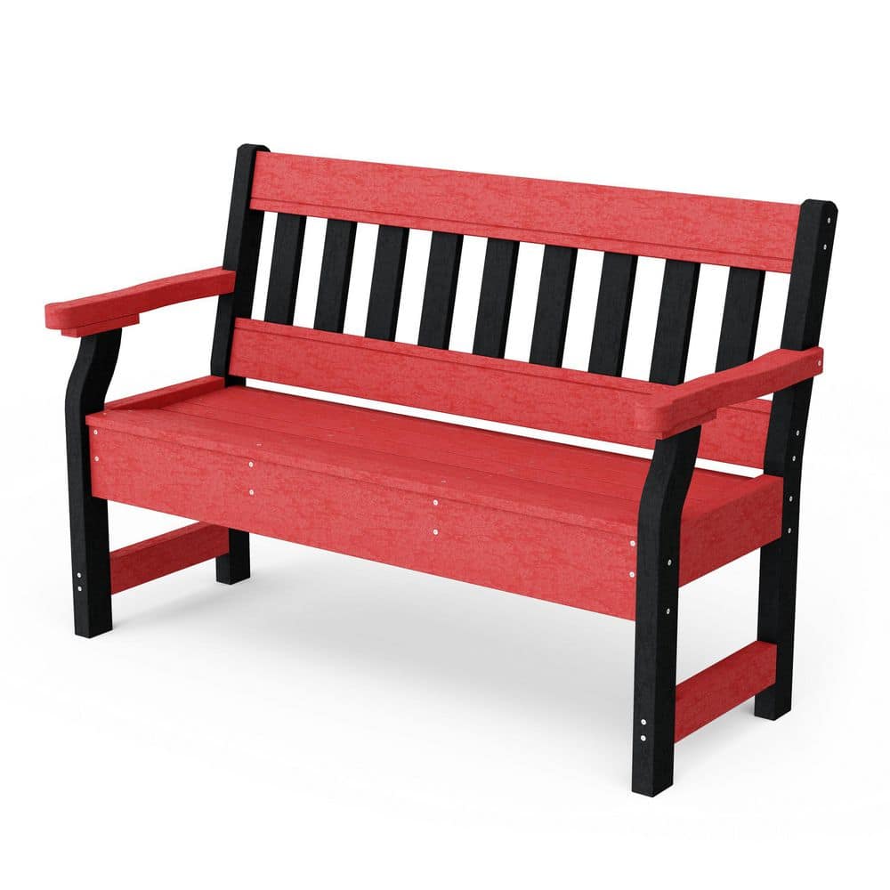 Wildridge Heritage Cardinal Red and Black HDPE Plastic Outdoor Garden ...