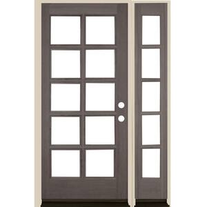 Krosswood Doors 50 in. x 80 in. French LH Full Lite Clear Glass ...