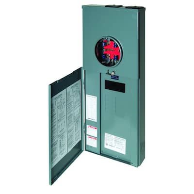 Square D Homeline 200 Amp 12-Space 12-Circuit Outdoor Ring-Type ...